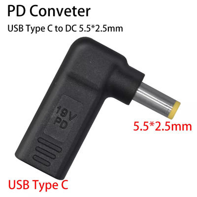 USB 유형 C 암-DC 5525 수 변환기 PD 디코이 스푸핑 트리거 플러그 잭
